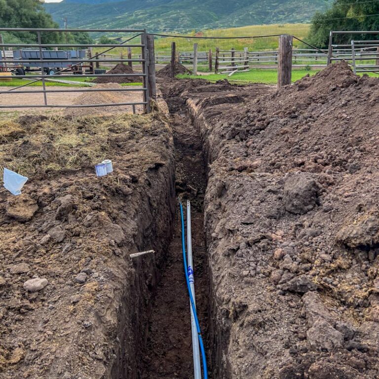 Water Line Installation in Heber & Park City | Peterson Excavating